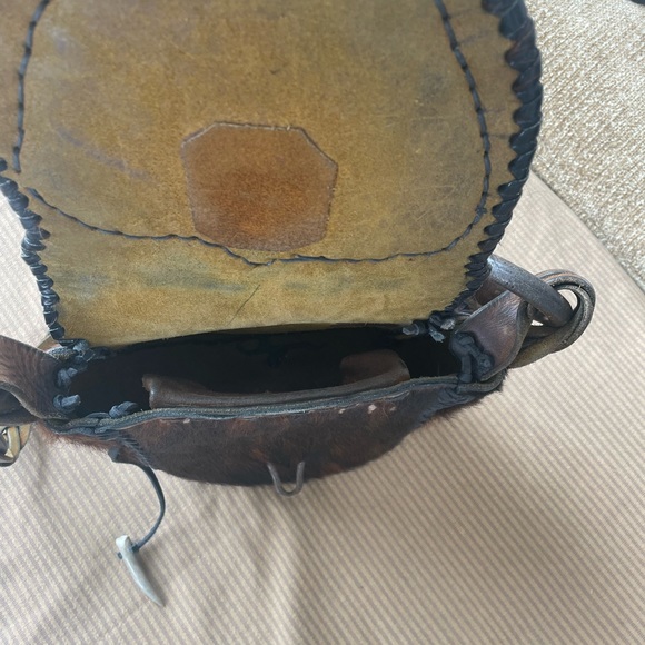 Vintage | Bags | Vintage Purse 97s Leather Hand Tooled Turquoise Antler ...
